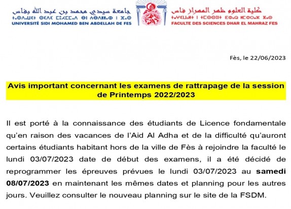 Faculté des Sciences Fès